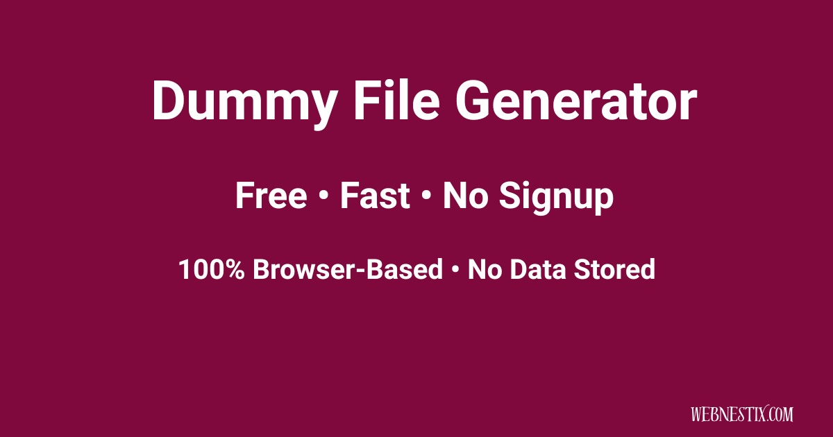 Dummy PDF & Word File Generator - Download Test Files